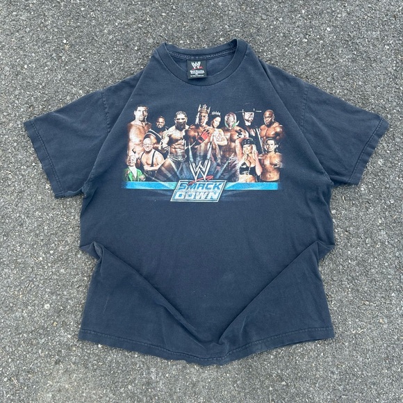 WWE | Shirts | Vintage 200s Wwe Smackdown Roster Shirt | Poshmark